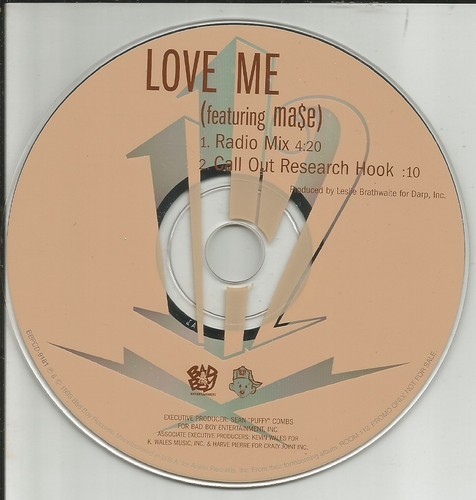 ONE TWELVE 112 w/ MASE Love me w/ RARE RADIO MIX PROMO DJ CD Single ...