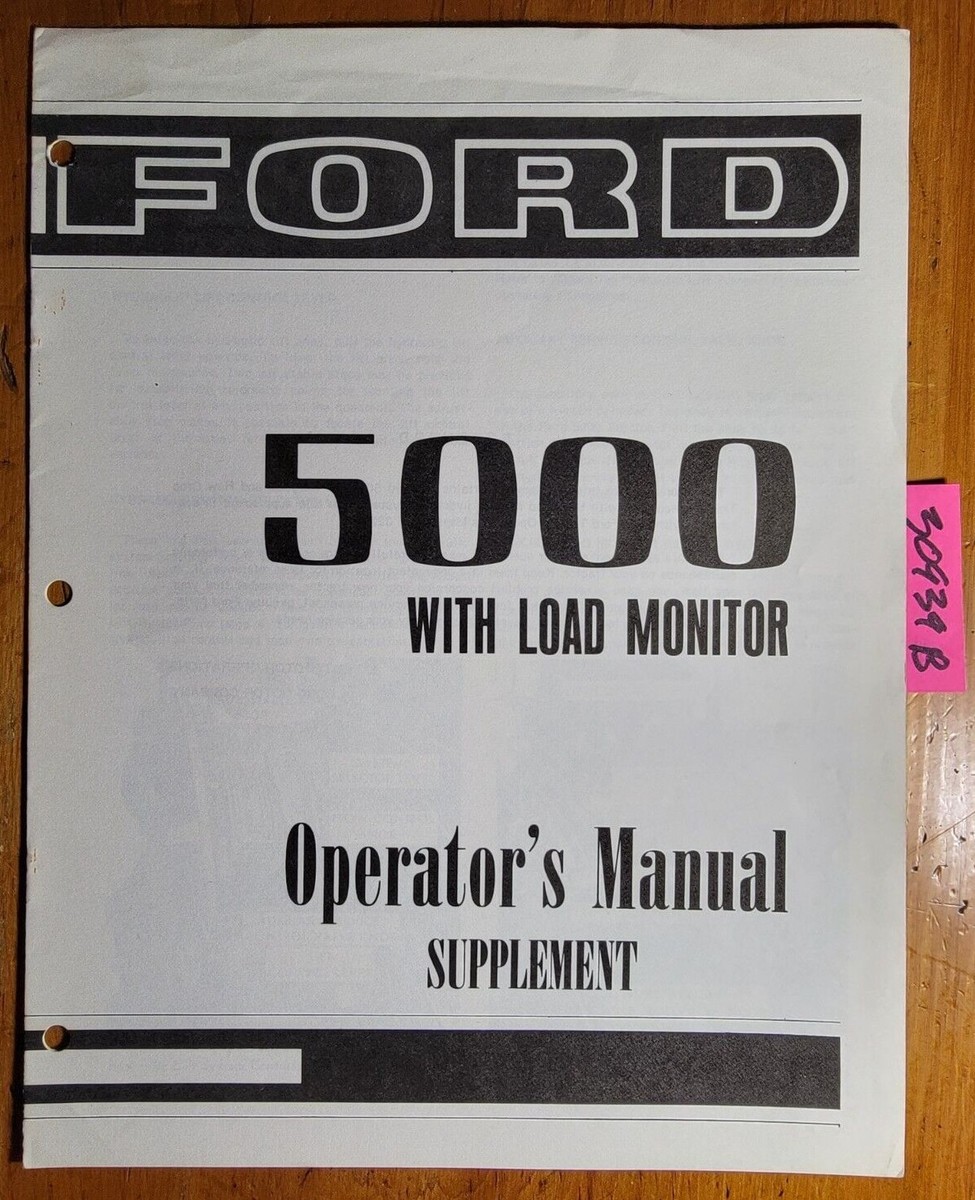 Ford 5000 Tractor Manual Ford 5000 Tractor Workshop Service Repair
