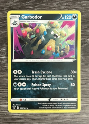 Garbodor 111/185 Vivid Voltage Regular Rare Pokemon Card Pokémon TCG | eBay