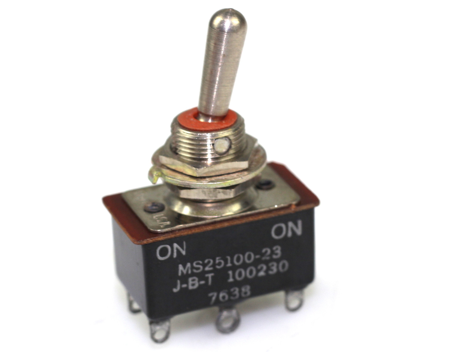 LOT OF 3 JBT MS25100-23 TOGGLE SWITCH ON-OFF | eBay