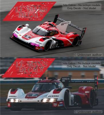 Decals Porsche 963 Daytona 2023 6 7 1:32 1:43 1:24 1:18 slot calcas | eBay
