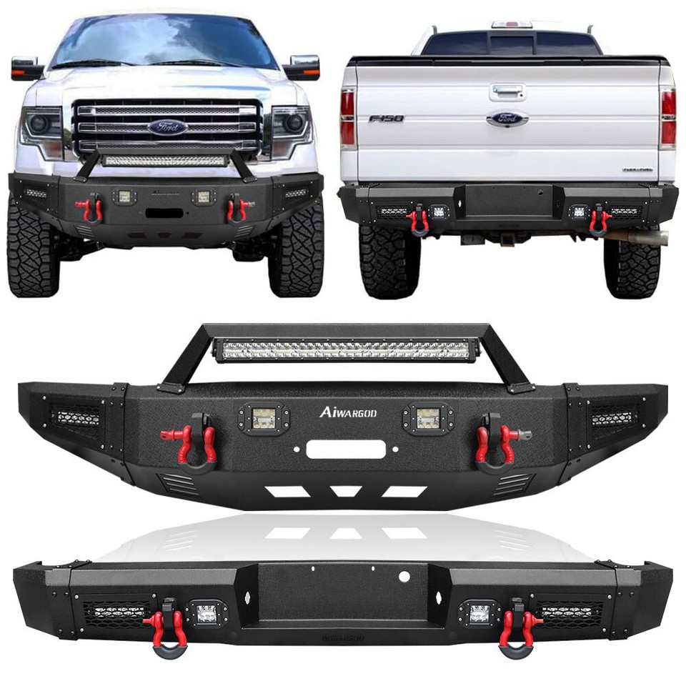 For 2010-2014 Ford F-150 SVT Raptor Front Rear Bumper w/Winch Plate ...