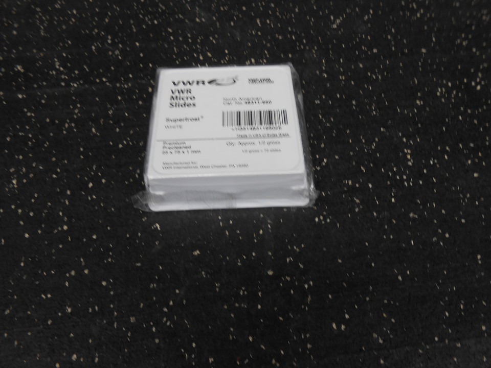 VWR 48311-950 SUPERFROST WHITE MICRO SLIDES 25 X 75 X 1MM 72 SLIDES | eBay