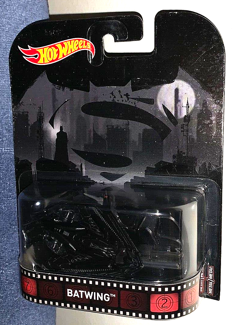 HOT WHEELS 2017 RETRO ENTERTAINMENT BATMAN BATWING & BATMOBILE 2 CAR ...