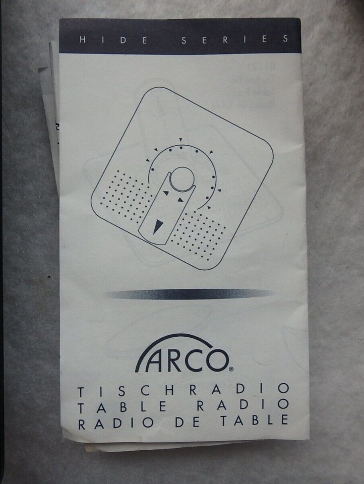 Table Radio, Arco Model 81121, Single Lever Radio, Orlando Promo, Works ...