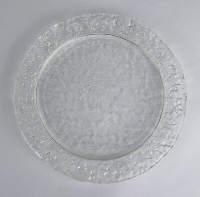 Fire & Light Recycled Glass Moonstone Salad Plate Off Icicle #3 | eBay