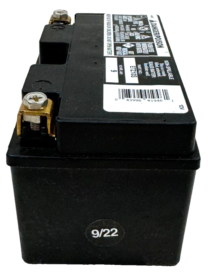 Super Start ETZ10S AGM Motorcycle ATV Powersports Battery | AGM