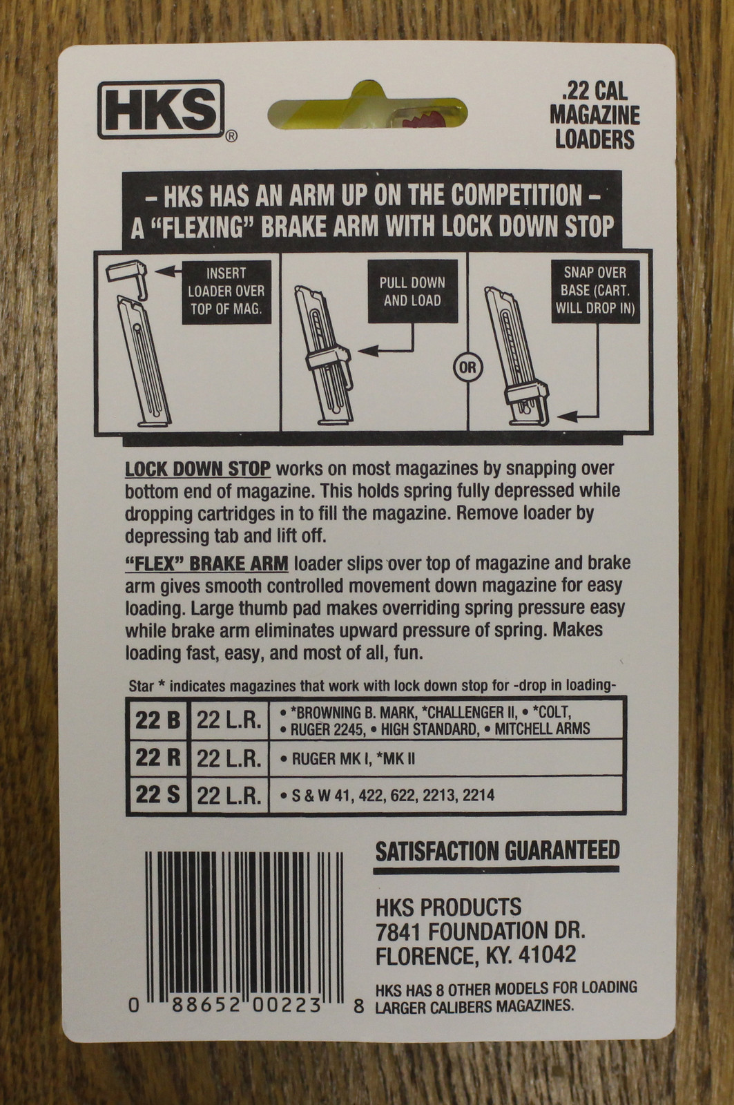 HKS 22-S Magazine Speedloader for .22 LR S&W 41, 422, 622, 2213, 2214 ...