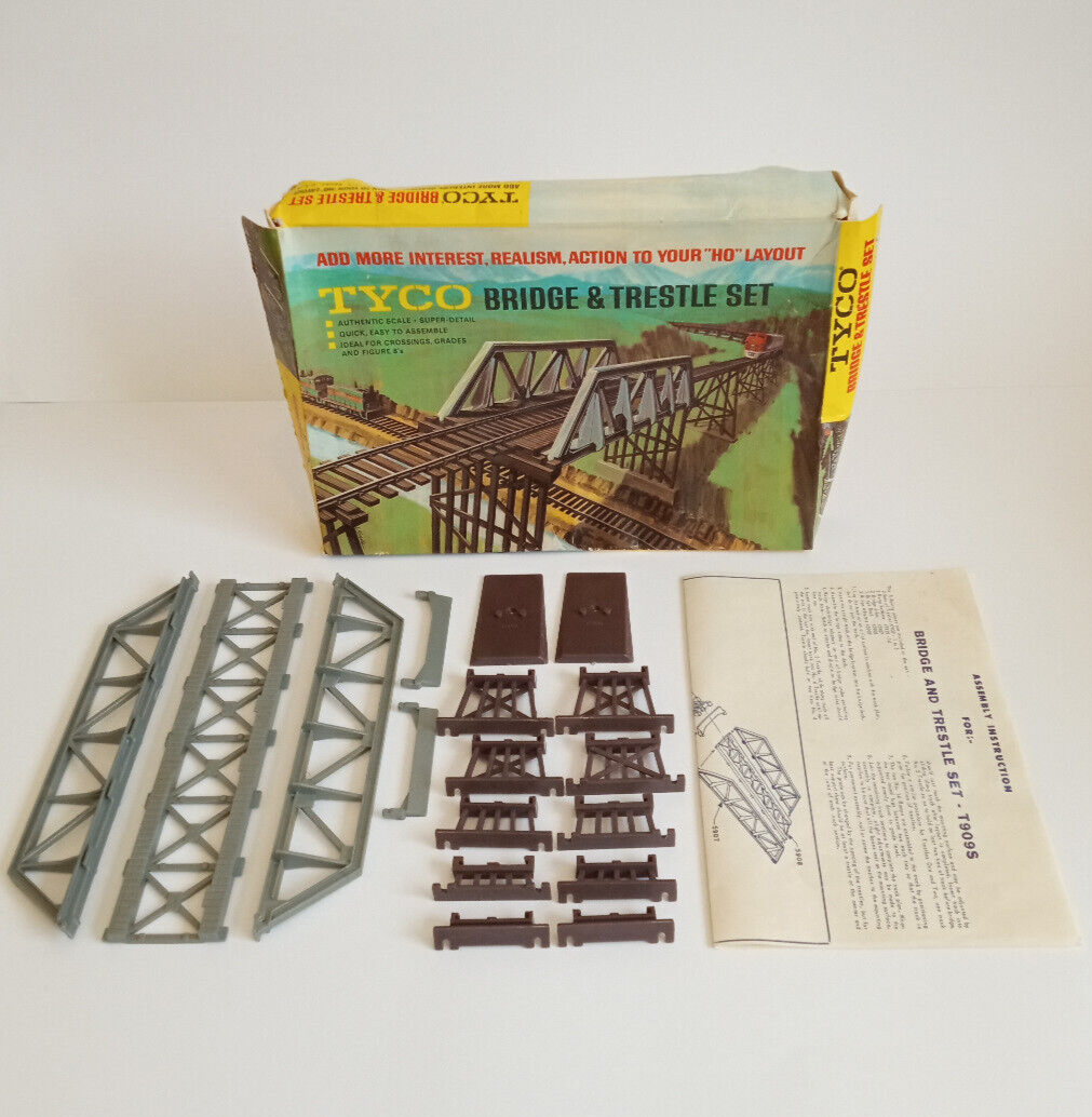 Vintage TYCO HO Scale Bridge and Trestle Set T909s 298 for sale online ...