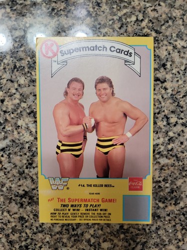 1987 The Killer Bees Circle K Supermatch WWF Wrestling Card *UNSCRATCHED* | eBay