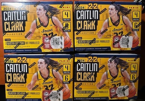 Lot of (4) Panini Catlin Clark Hy Vee Exclusive Sealed Box Of Cards 96 ...