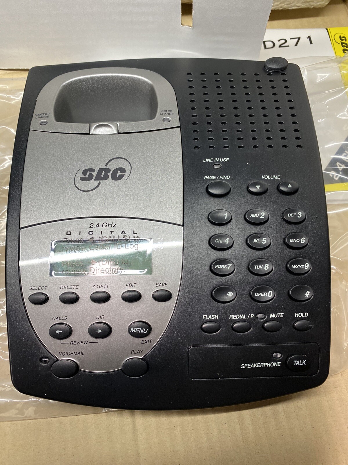 Brand New Vintage SBC 2.4 ghz Telephone w/ Caller ID 271 | eBay