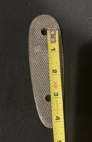 Vintage Remington Early Style Steel Buttplate | eBay