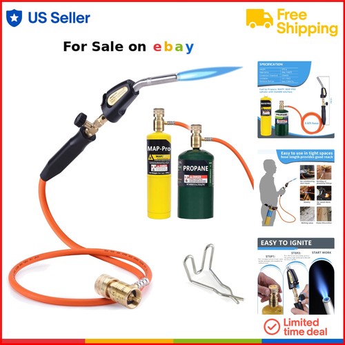 Propane Torch Hose Kit Map Gas Flameless Soldering Welding with ...