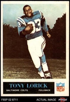 1965 Philadelphia #6 Tony Lorick Colts Arizona St 7 - NM | eBay
