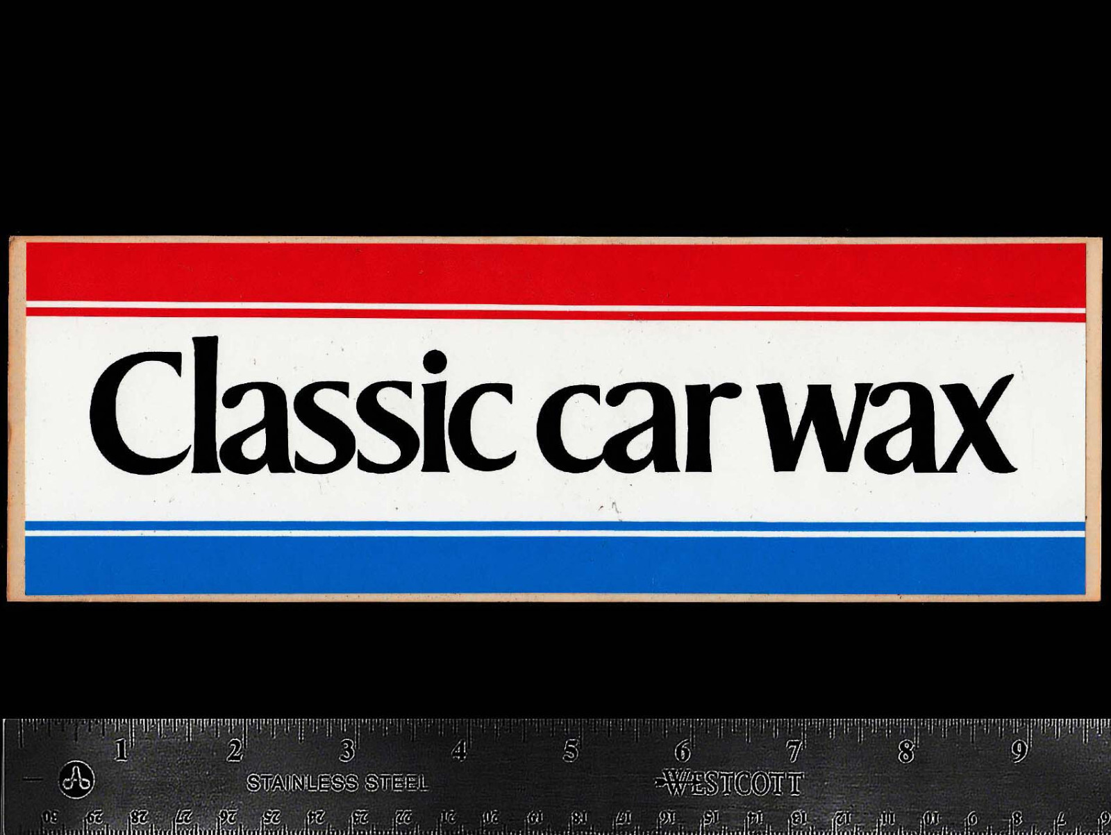CLASSIC CAR WAX - Original Vintage 1960's 70’s Racing Decal/Sticker | eBay