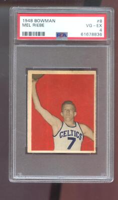 1948 Bowman #8 Mel Riebe Mouse PSA 4 Graded Basketball Card 48 Boston ...