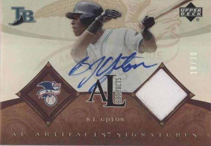 2005 Upper Deck Artifacts - Al Artifacts B.J. Upton #AL-BU Rainbow ...