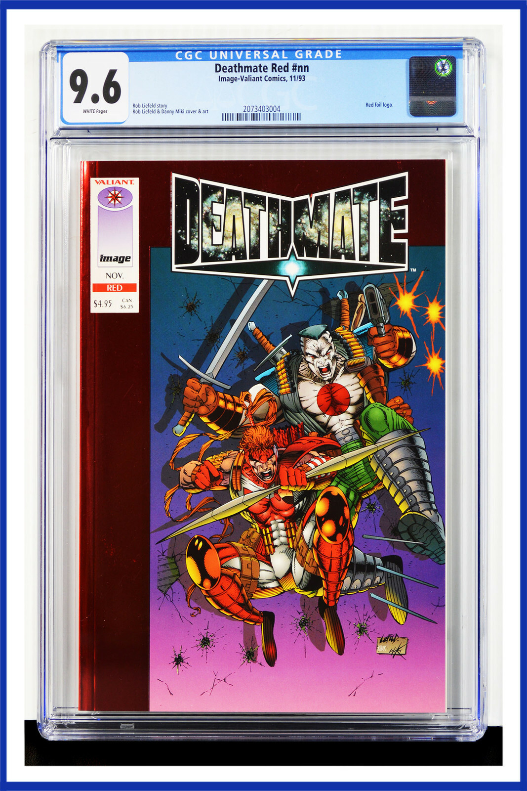 Deathmate Red #nn CGC Graded 9.6 Image-Valiant 1993 Red Foil Cover ...