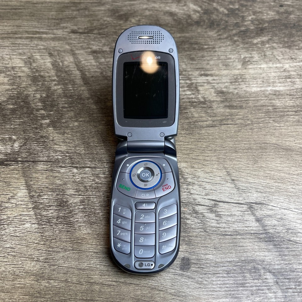LG VX5300 Silver Bluetooth LCD Screen Verizon Cellular Numeric keypad ...