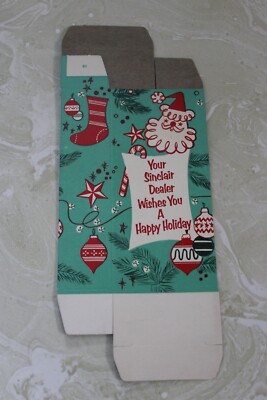NOS, VTG. GIFT BOX READS: YOUR SINCLAIR DEALER WISHES YOU A HAPPY ...