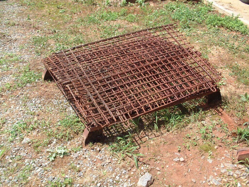 Gabion Industrial Architectural Vintage Folding Cast Iron Steel Rock ...