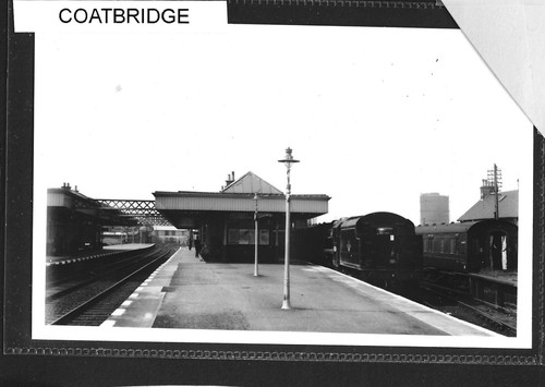 COATBRIDGE RAILWAY STATION - EX CALEDONIAN - PHOTO PRINT IN SLEEVE ...