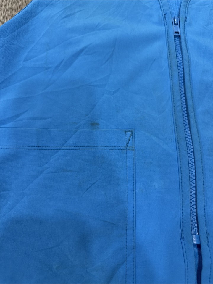 Walmart Vest XS Blue Employee Store Associate Full Zip Embroidered ...