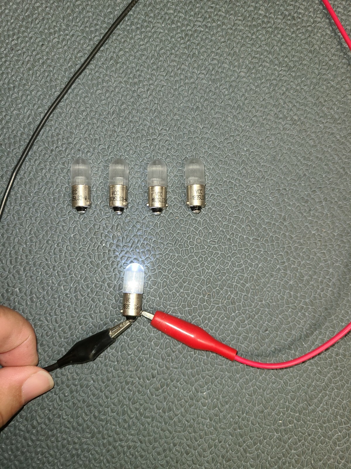 DDP/VCC 1835LS3-W-CW LED LAMPS FOR G E. ET-16 125V PILOT LIGHT. LOT OF ...