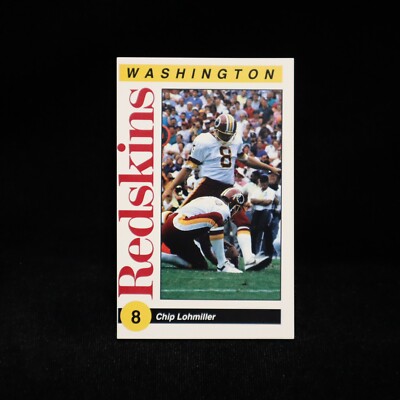 1991 Chip Lohmiller Washington Redskins MOBIL FOX 5 Police Card #8 | eBay