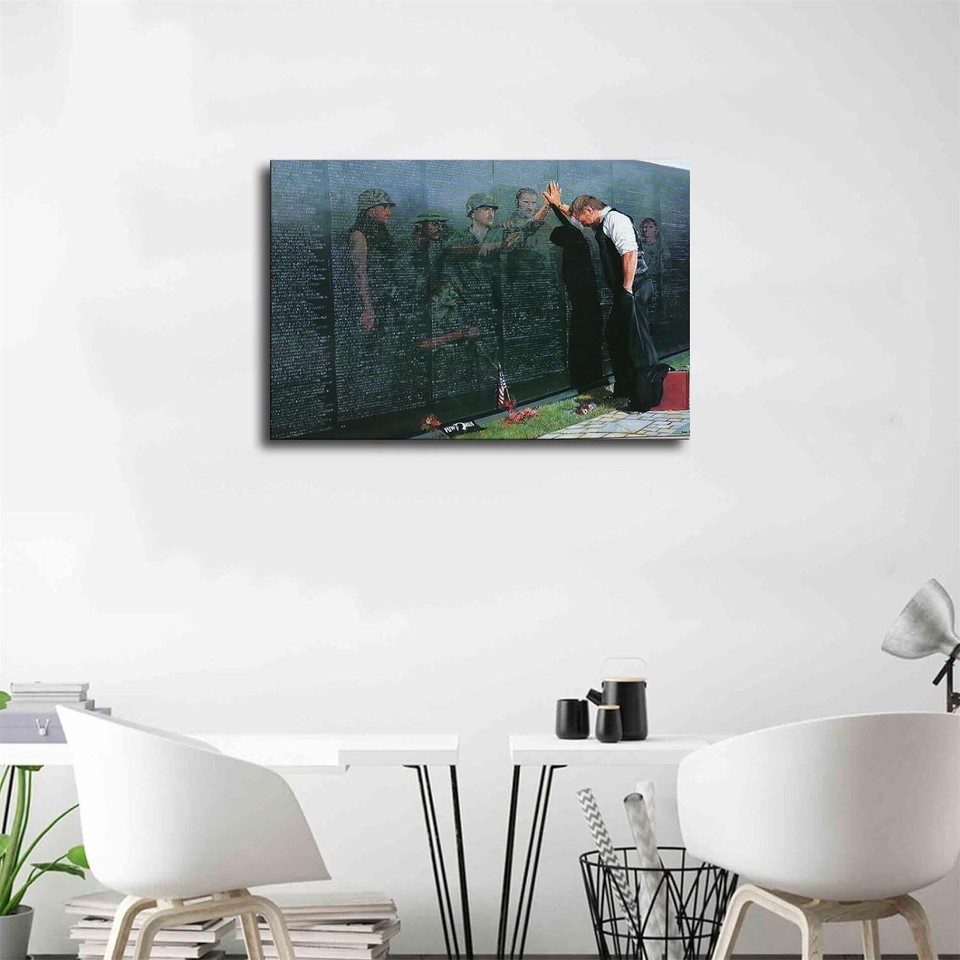 Reflections On The Vietnam War Memorial Wall By Lee Teter Poster Canvas ...