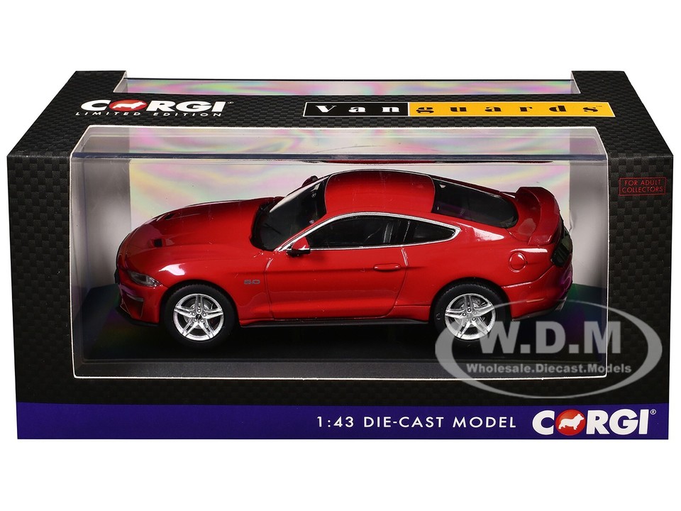 FORD MUSTANG MK6 GT FASTBACK 5.0 RHD RACE RED 1/43 DIECAST CAR BY CORGI ...