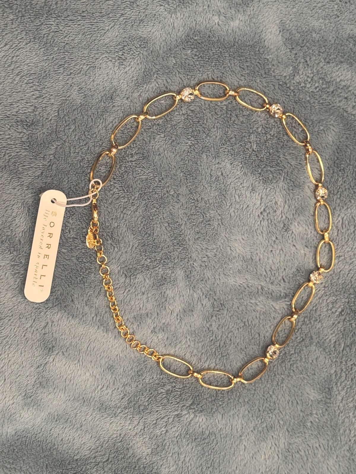 SORRELLI Paige Chain Link Swarovski Crystal Necklace NWT | eBay