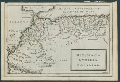 Ancient Africa Map – Mauretania Numidia Gaetulia | 1700s Orig ...