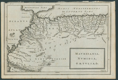 Ancient Africa Map – Mauretania Numidia Gaetulia | 1700s Orig ...