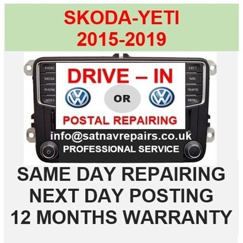 SKODA YETI MEDIA FAULTY TOUCH SCREEN FIXING REPAIR SERVICE | eBay UK