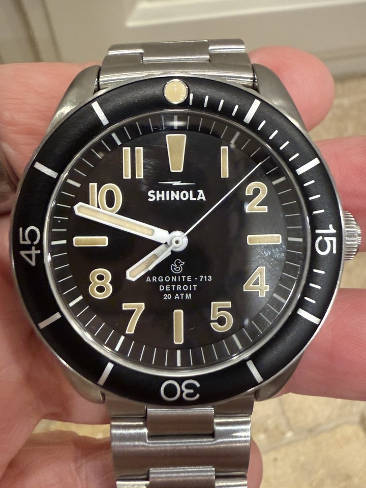 Men’s Shinola Duck Watch With Stainless And Rubber Bands | eBay