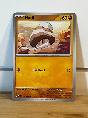 Nacli 120/193 Paldea Evolved Scarlet Violet Pokemon Card TCG MINT ...