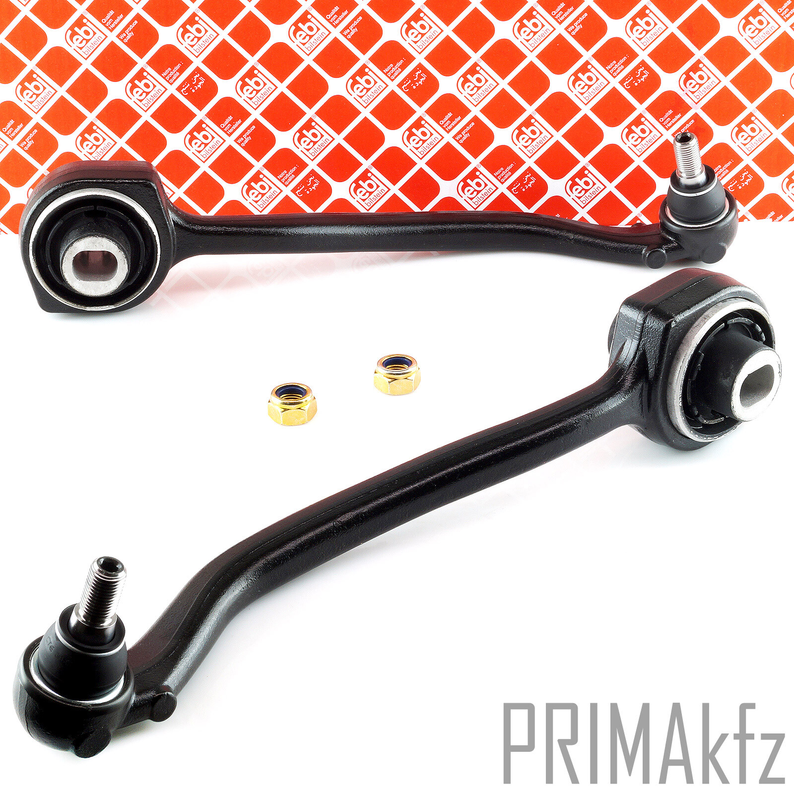 4x FEBI Querlenker unten Vorderachse für Mercedes W203 S203 CL203 C209 ...