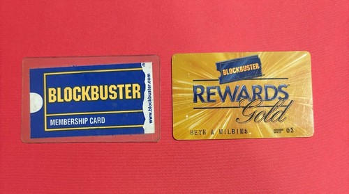 2 VTG Blockbuster Membership Rewards Gift Card $0 No Value & Membership ...