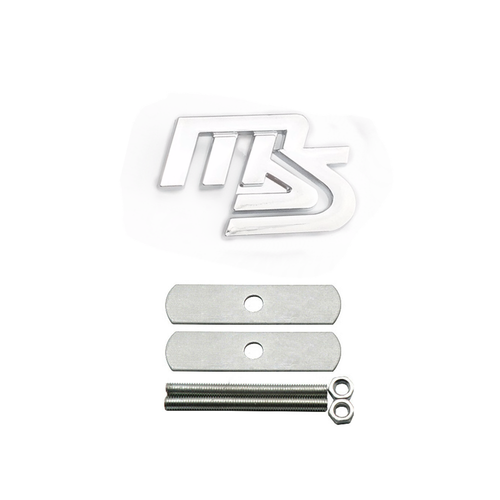 Chrome MS Emblem Car Front Grille Badge Sticker for CX5 CX4 CX7 CX9 ...