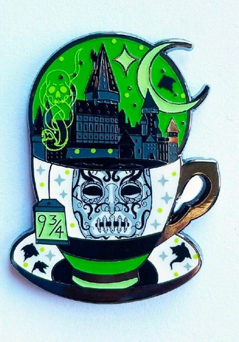 Harry Potter Death Eater Teacup Glitter Pin LaserbrainPatchCo | eBay