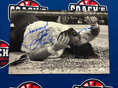 Mick Foley Autographed Mankind Tooth through Nose 11x17 Photo (JSA) | eBay
