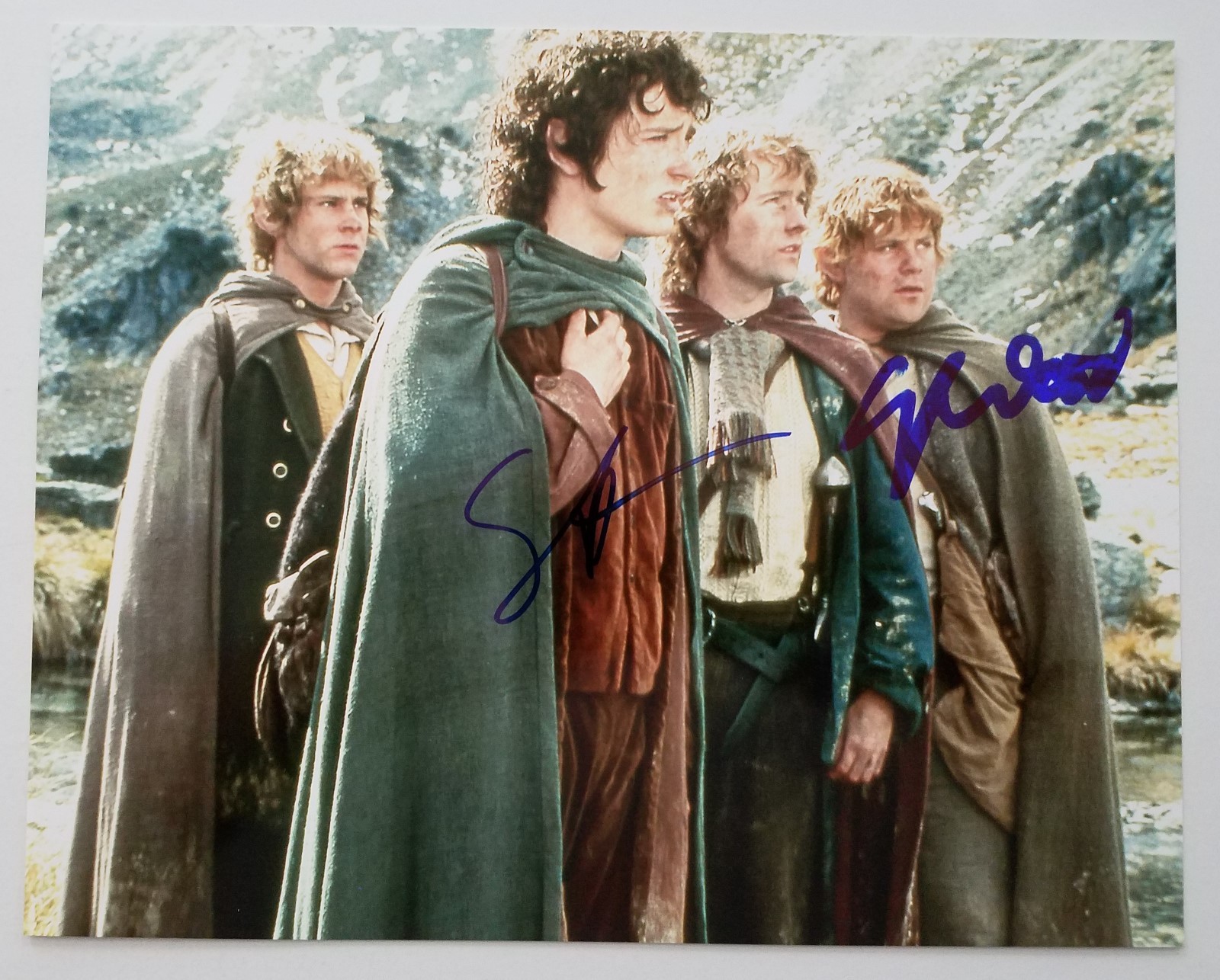 Elijah Wood & Sean Astin Signed Lord Of The Rings 8x10 Photo LOTR ...