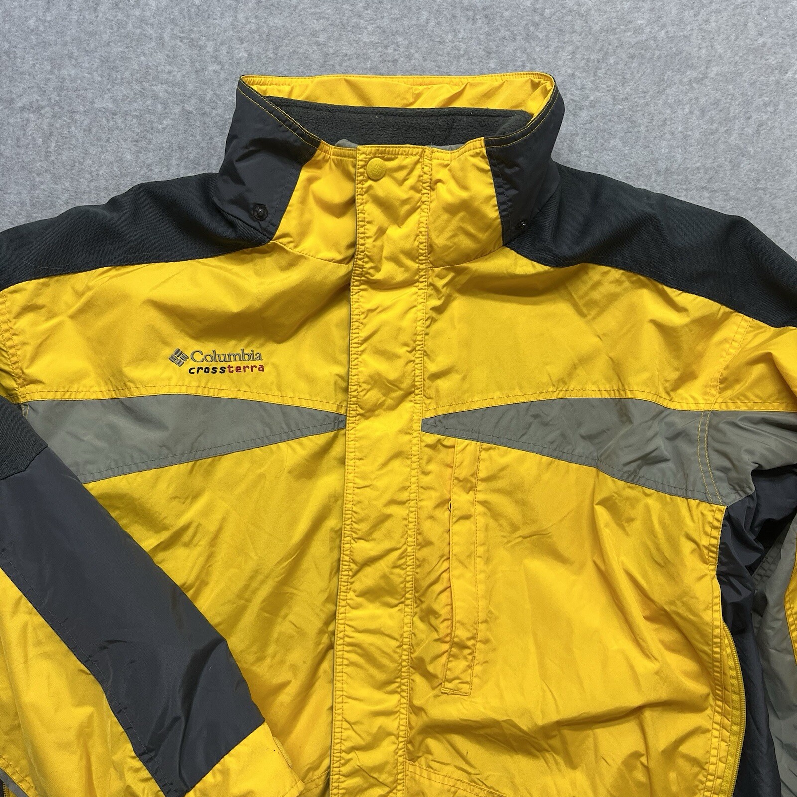Vintage Columbia Cross Terra Jacket Mens 2XL Yellow 3… - Gem
