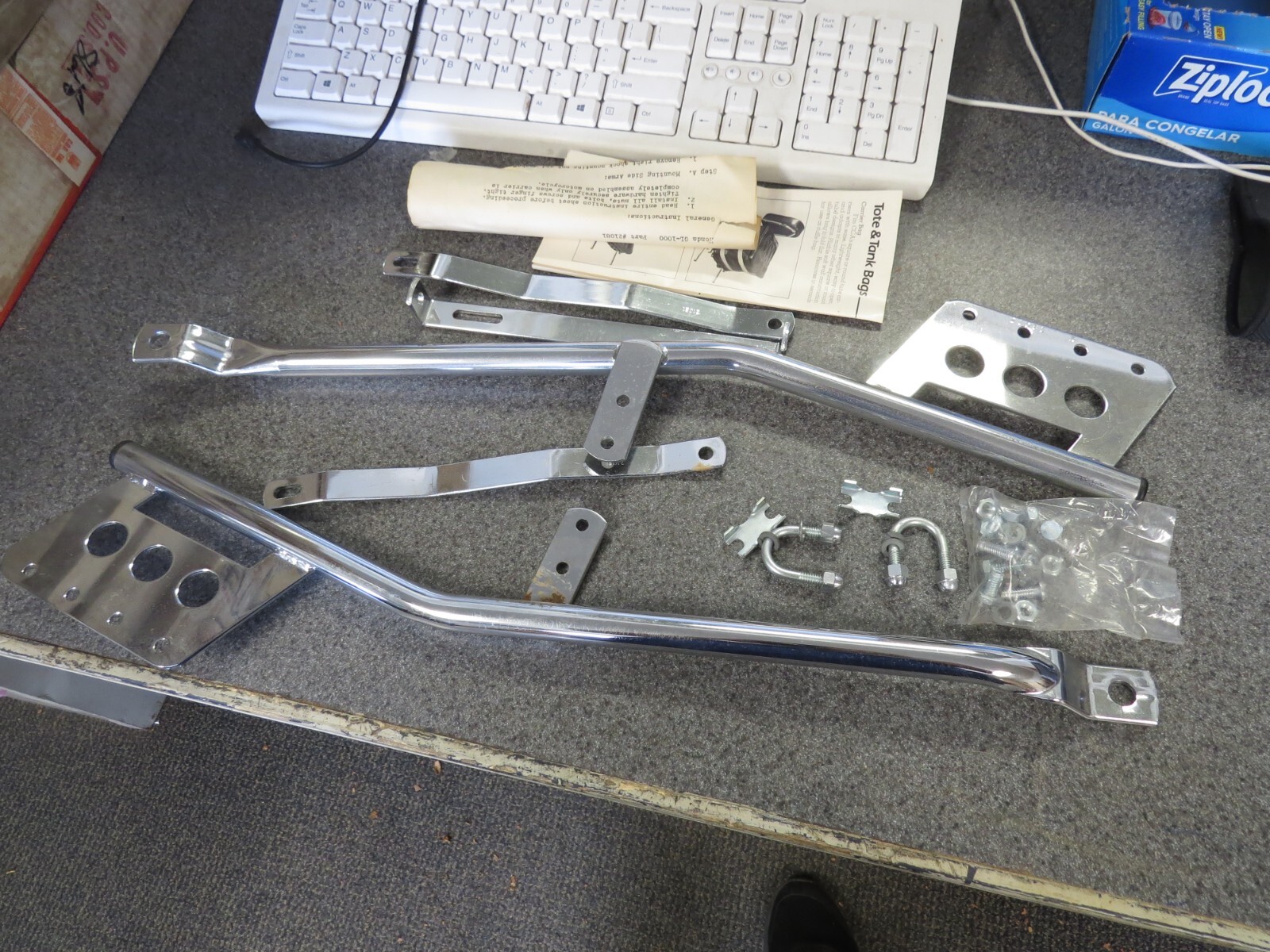 New Connecticut Cycle Luggage Rack Mount Arms Fits: Honda GL1000 21081 ...