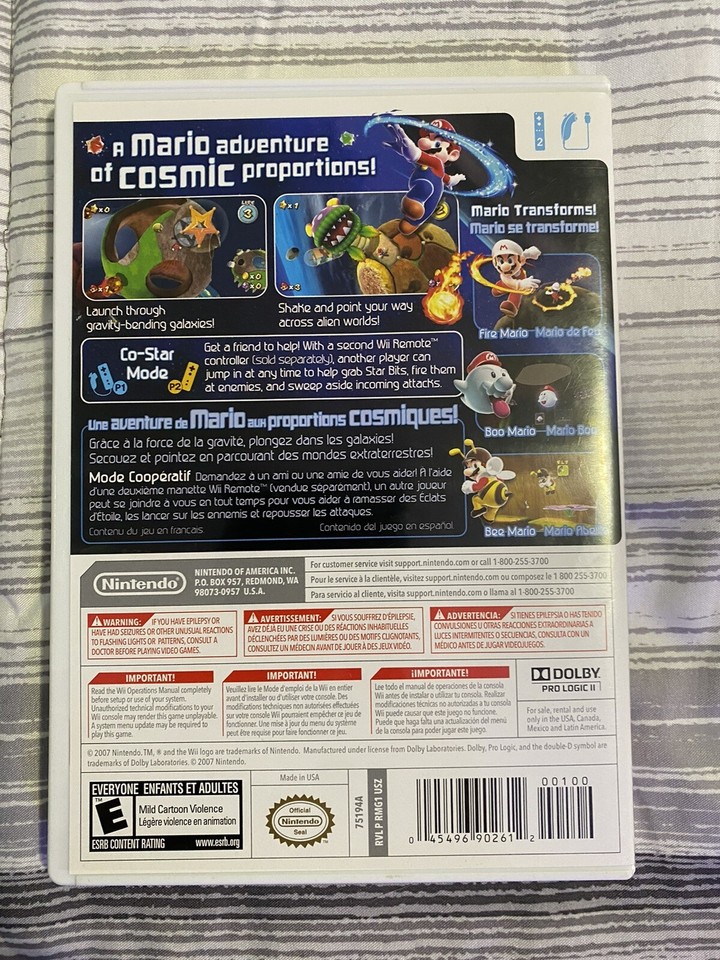 Super Mario Galaxy 1 & 2 Nintendo Wii Bundle 45496900434 | eBay