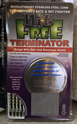 Nit Free Brand Terminator comb Lice Nits Green 100% effective New | eBay