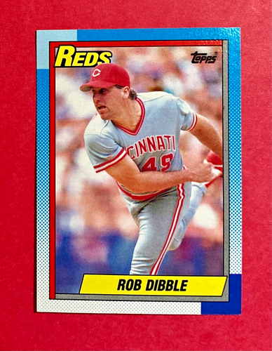 1990 Topps Rob Dibble #46 Baseball Card Cincinnati Reds (NLCS MVP/2x AS ...