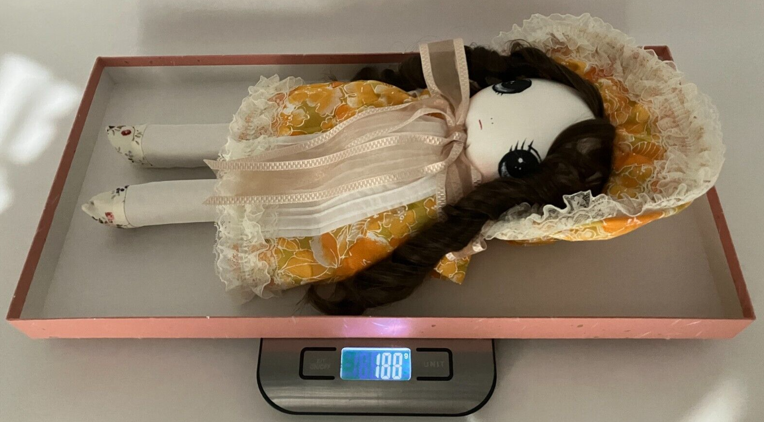 Handmade Japan Plush Cotton Bunka Doll Japanese Retro Style Brown Hair ...